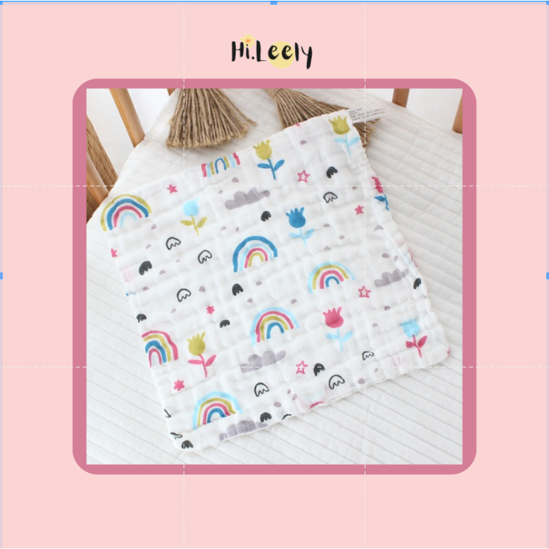 Jual SAPU TANGAN BAYI BAHAN KATUN 100% 6 LAYER PERSEGI 25X25CM / KAIN ...