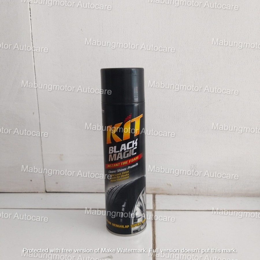 Jual KIT Black Magic Tire Foam Aerosol / Semir Ban Mobil & Motor 450 mL ...