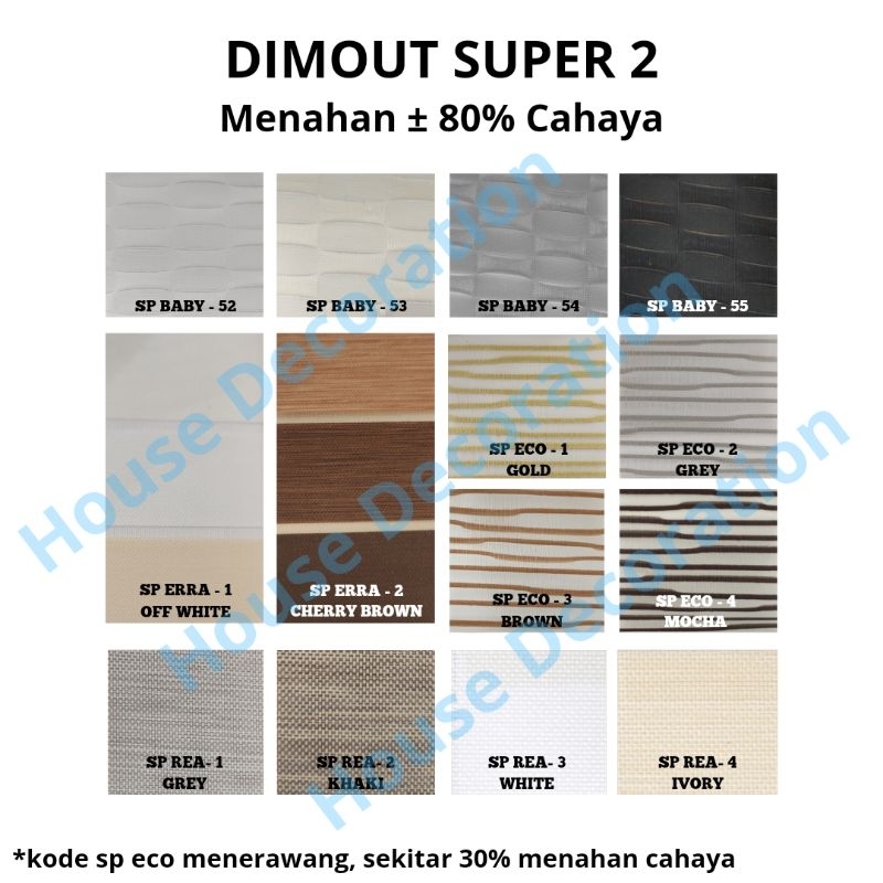 Jual Roman Bars / Roman Shade, Tirai Gulung, Tirai Minimalis, Tirai ...