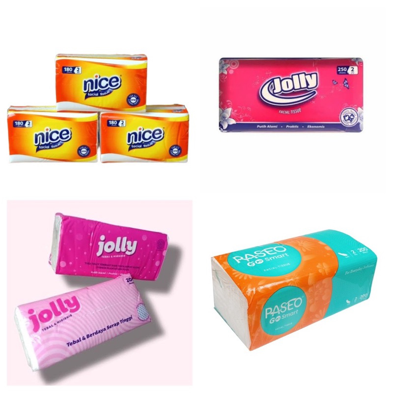 Jual Tissue Jolly New Pack Serat Alami Terbaik Isi 200 Sheets /tissu ...