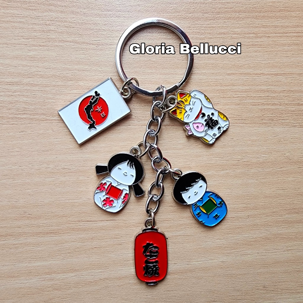 Jual gantungan kunci maneki jepang keychain souvenir oleh oleh japan ...