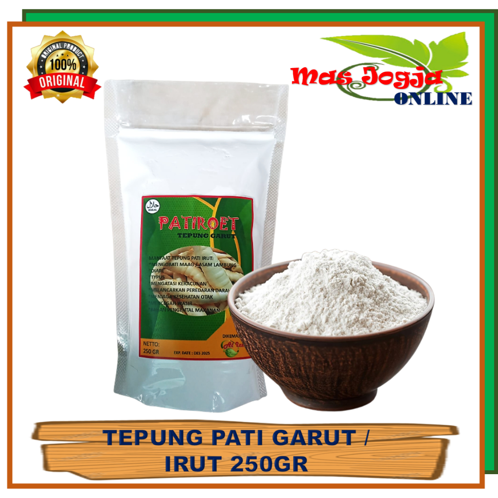 Jual TEPUNG GARUT/PATI ASAM LAMBUNG/ANGKRIK /ARROWROOT 250Gr BUBUR ASAM ...