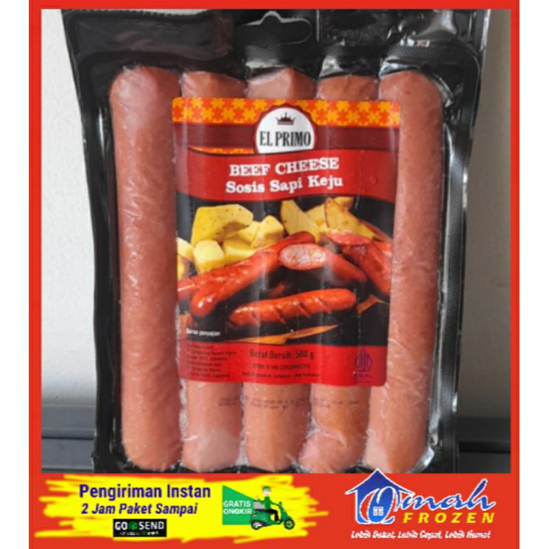 Jual Sosis Viral, Sosis Keju Viral Elprimo Beef Cheese 500gr,Sosis sapi ...