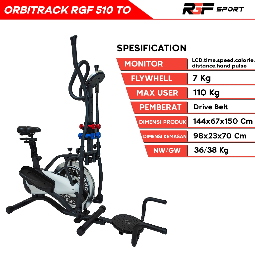 Jual Alat Fitness Sepeda Orbitrack RGF SPORT - 510 OT | Shopee Indonesia