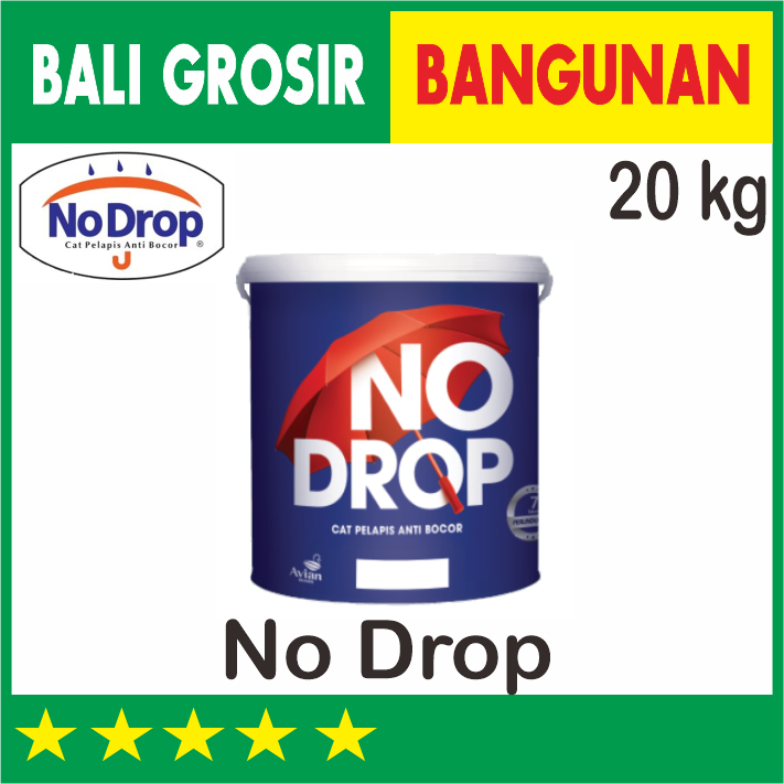 Jual 20 KG / PAIL NO DROP CAT PELAPIS ANTI BOCOR 002 ABU-ABU | Shopee Indonesia