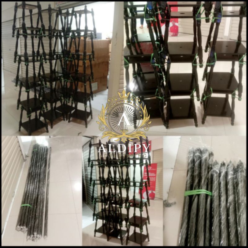 Jual Tiang Pataka Bendera Ruangan Lobang 1 satu set Tiang dan Tatakan ...