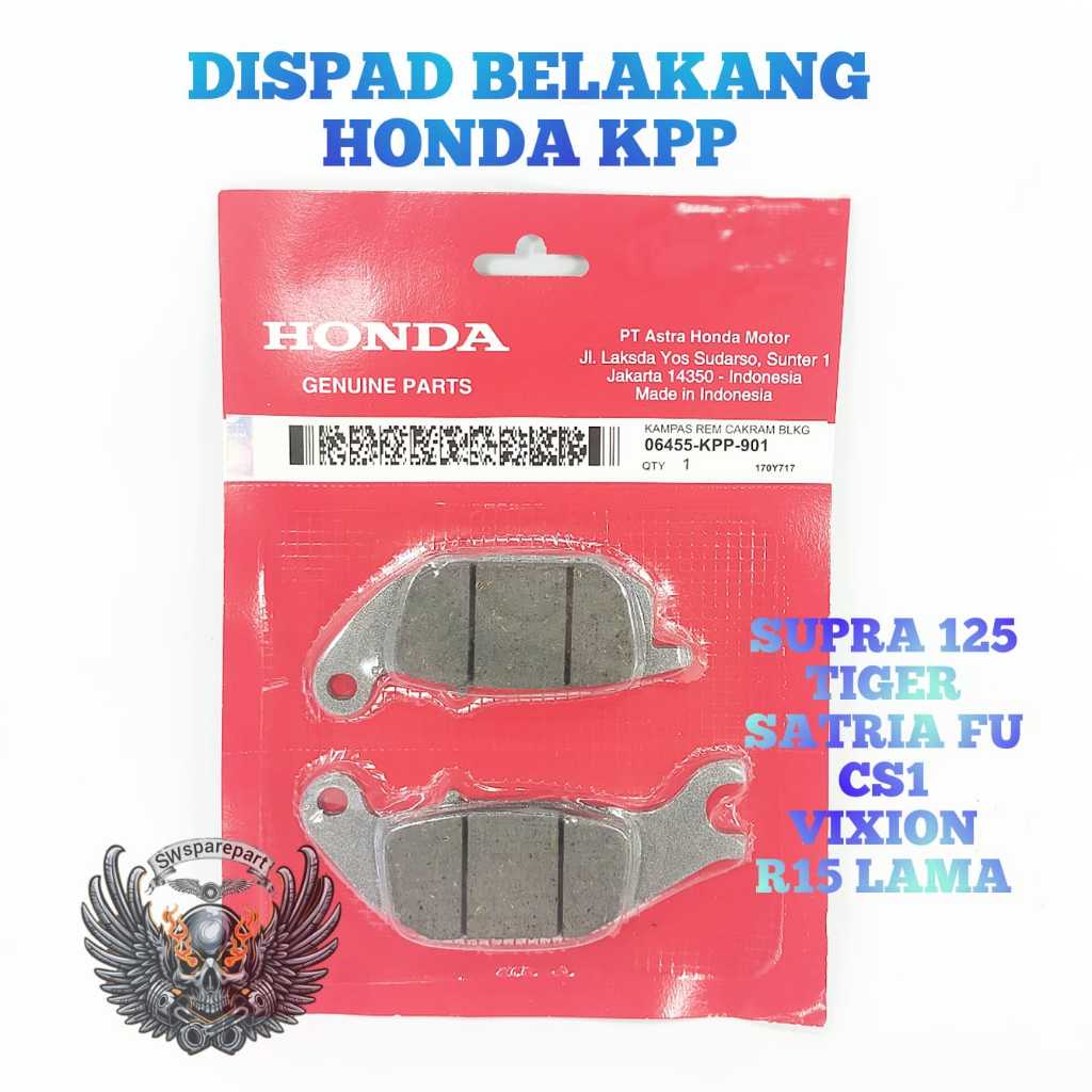 Jual DISCPAD KAMAPAS REM CAKRAM BELAKANG HONDA KPP TIGER KUALITAS ASLI ...