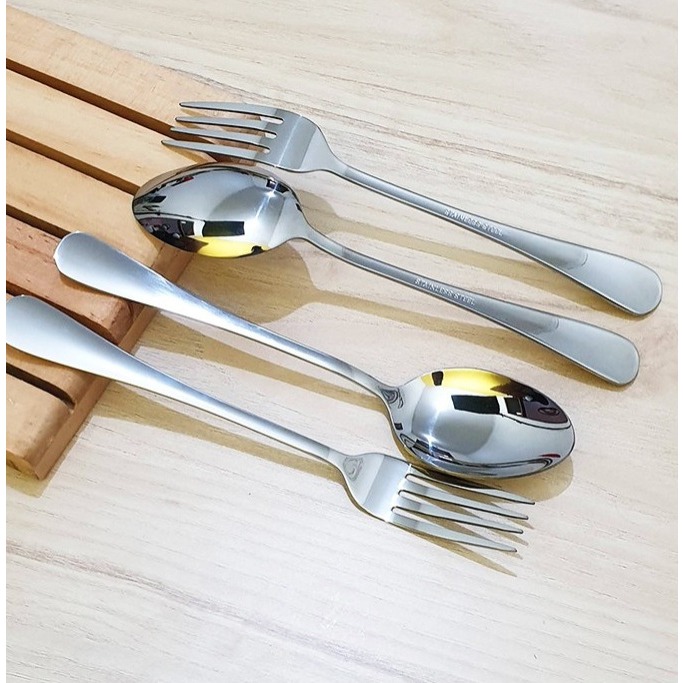 Jual Vipo Official Shop Sendok Garpu Stainless Steel Tebal Gold - Alat ...