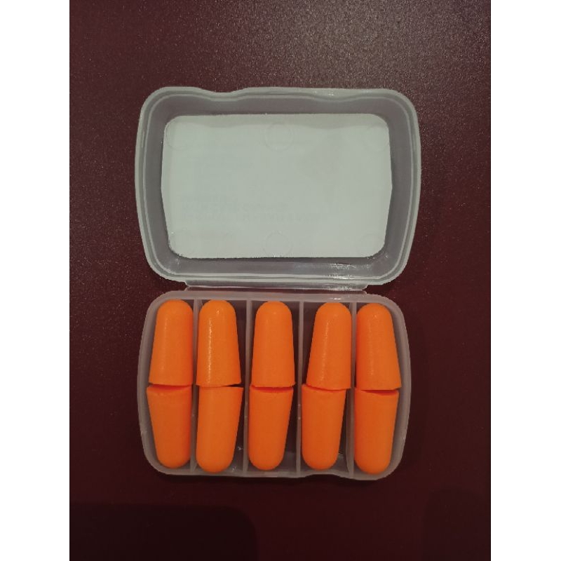 Jual Penutup Telinga 5 Pasang - Earplug Pelindung Penyumbat Kuping - Peredam Suara Hingga 35dB ...