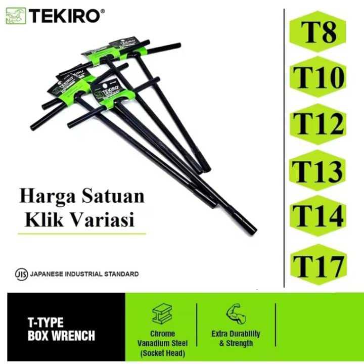 Jual Kunci T Tekiro ( SATUAN ) Kunci Sock T Hitam Ukuran 8-10-12-14-17 Mm ( BISA COD ) Kunci ...