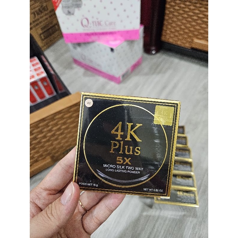Jual 4K PLUS LONGLASTING POWDER MICRO SILK TWO WAY SPF 30PA++ Vit E ...