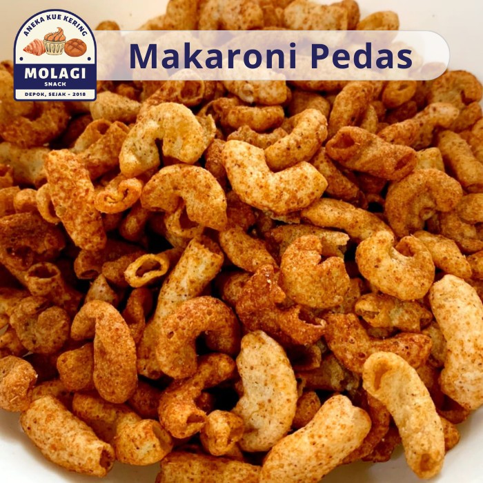 Jual Makaroni Pedas Gurih RG / Makaroni Pedes Empuk 250 Gram - Molagi ...