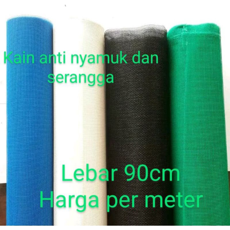 Jual KAIN KASA STRIMIN JARING ANTI NYAMUK SERANGGA / KAWAT NYAMUK NYLON ...