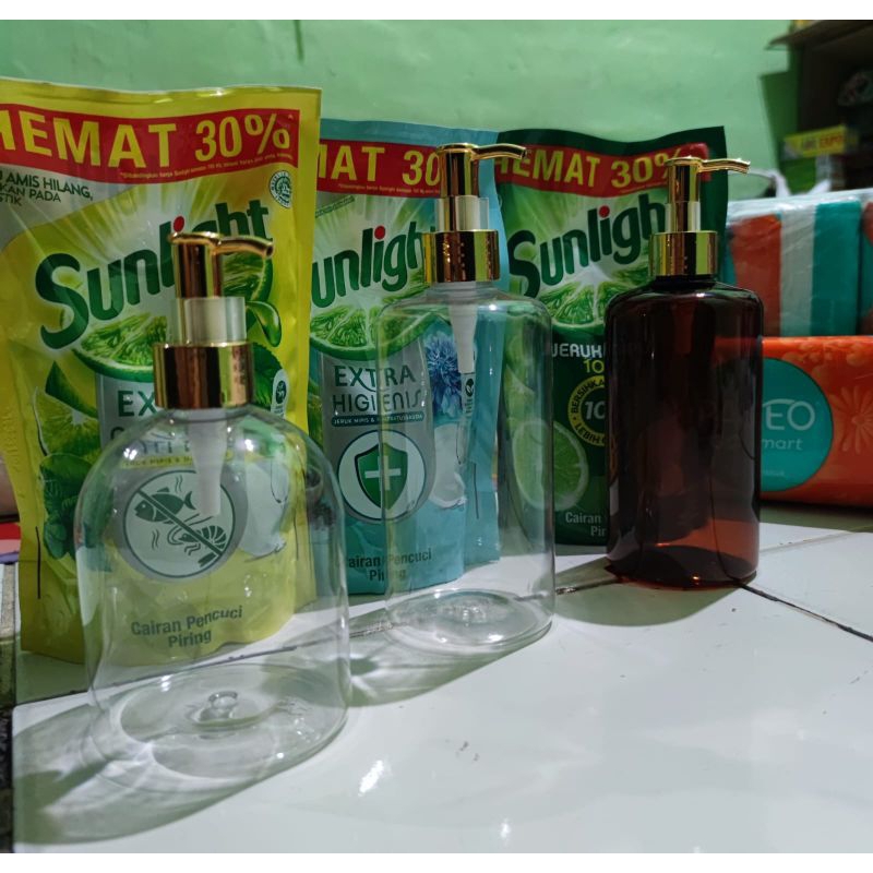 Jual Sunlight 650ml + BOTOL PUMP 500ml | Shopee Indonesia