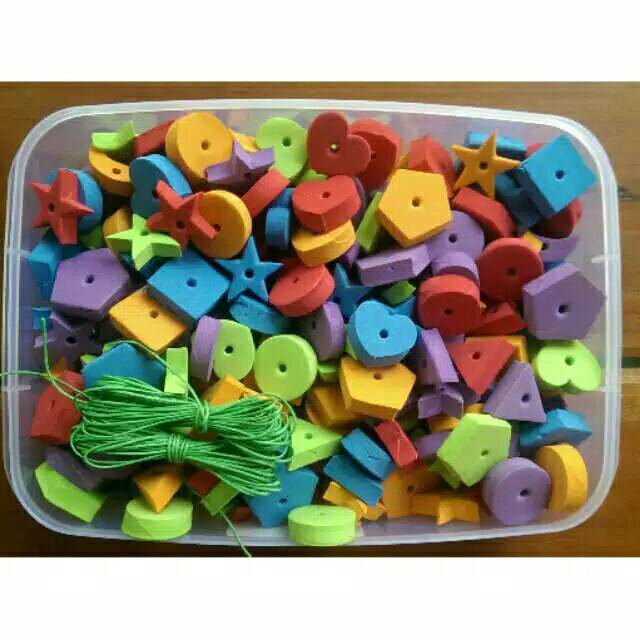 Jual MAINAN ANAK / MERONCE GEOMETRI / SPON ISI 175pcs | Shopee Indonesia