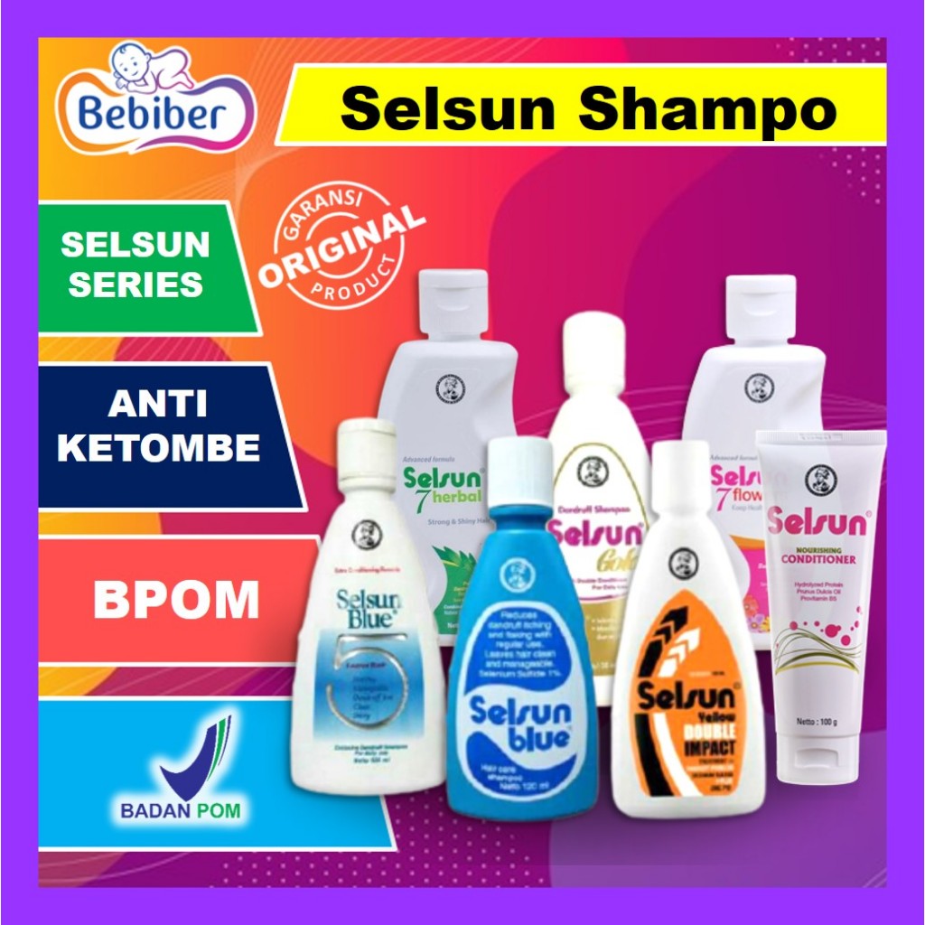 Jual Shampoo Selsun Series / 7 Herbal / 7 Flower / Blue / Gold / Yellow ...