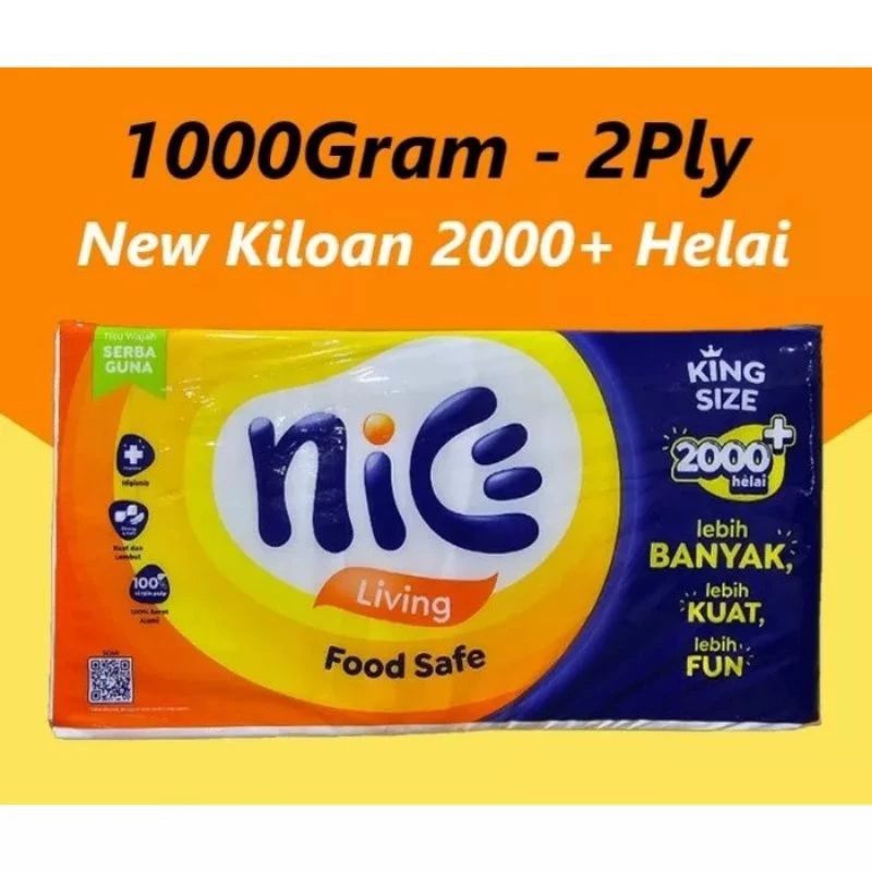 Jual Tissue Nice Living Tisu Wajah Serbaguna Isi 2000 sheet | Shopee ...