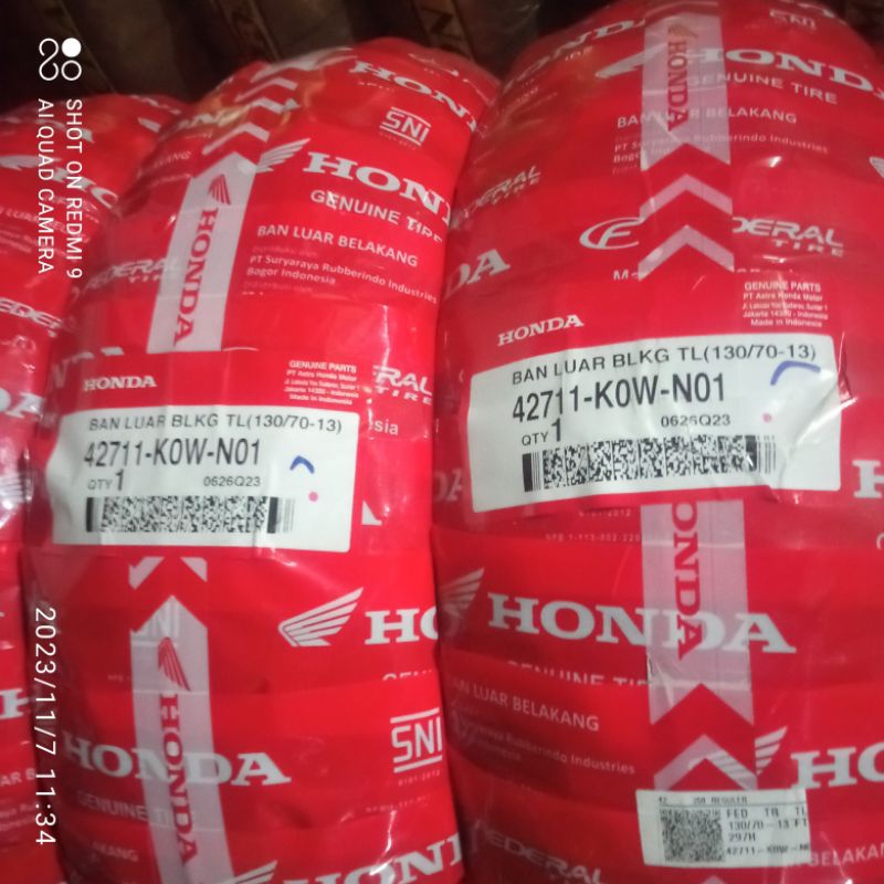 Jual Ban luar tubeless Honda ADV 150 ADV 160 ukuran ban 130/70 ring 13 ...