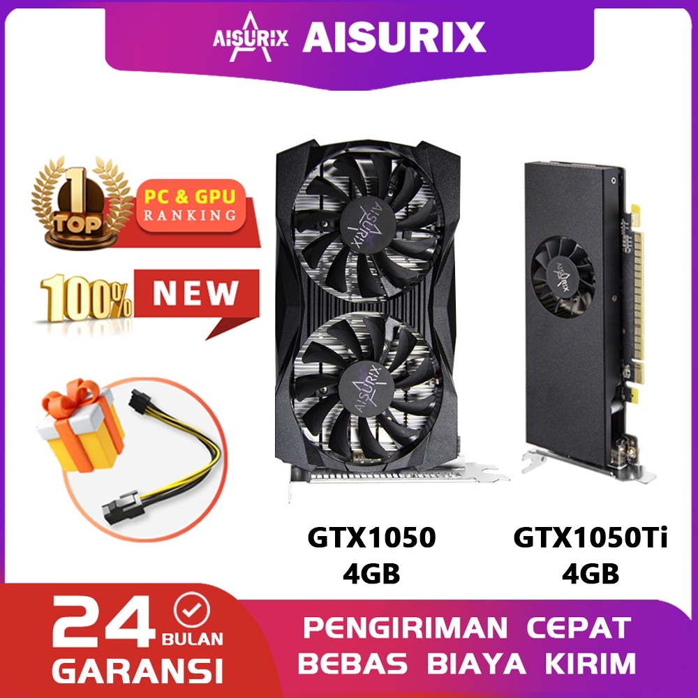 Jual Aisurix Vga Card Gtx 1050ti 4gb Graphics Card Gddr5 Gtx 1050 2gb