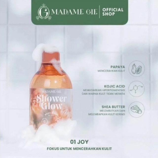 Jual MADAM GIE SHOWER GLOW ORIGINAL 100% (3pcs) | Shopee Indonesia