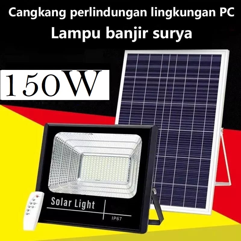 Jual LAMPU SOROT 150W - SOLAR CELL LED - LAMPU TENAGA MATAHARI - SOLAR LIGHT - LAMPU SOROT ...