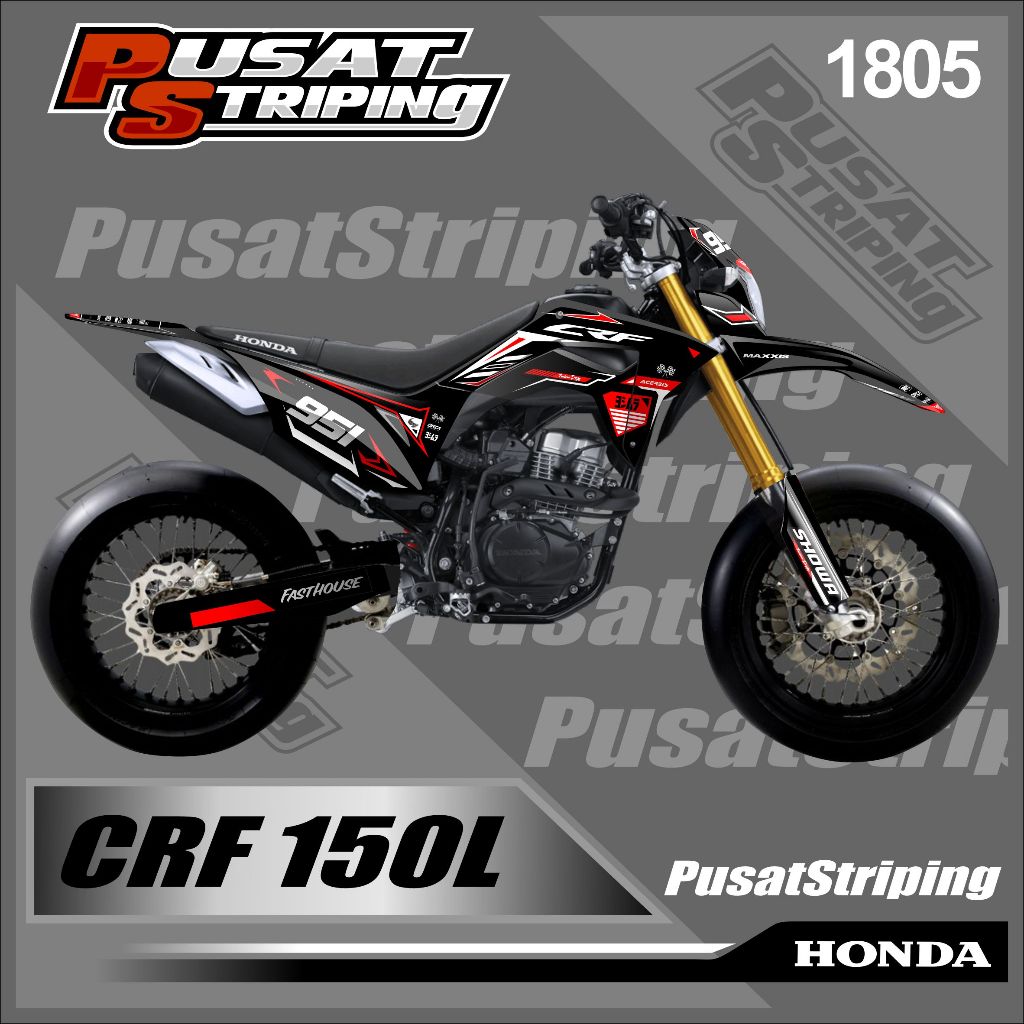 Jual JUAL Decal Motor CRF 150L Fullbody- Decal CUSTOM Bisa ganti Nama ...