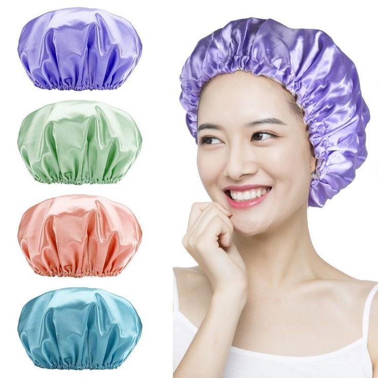 Jual HAIRCAP SPA FACIAL SATIN Topi Bundar Hairnet Satin Showercap ...