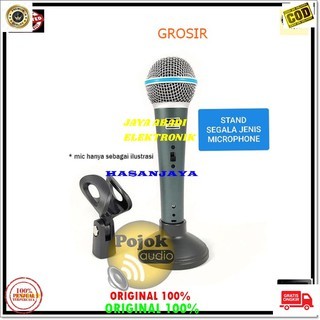 Jual G149 ORIGINAL STAND MIC MINI BESI KAKI BULAT STANDING MIK PENDEK ...