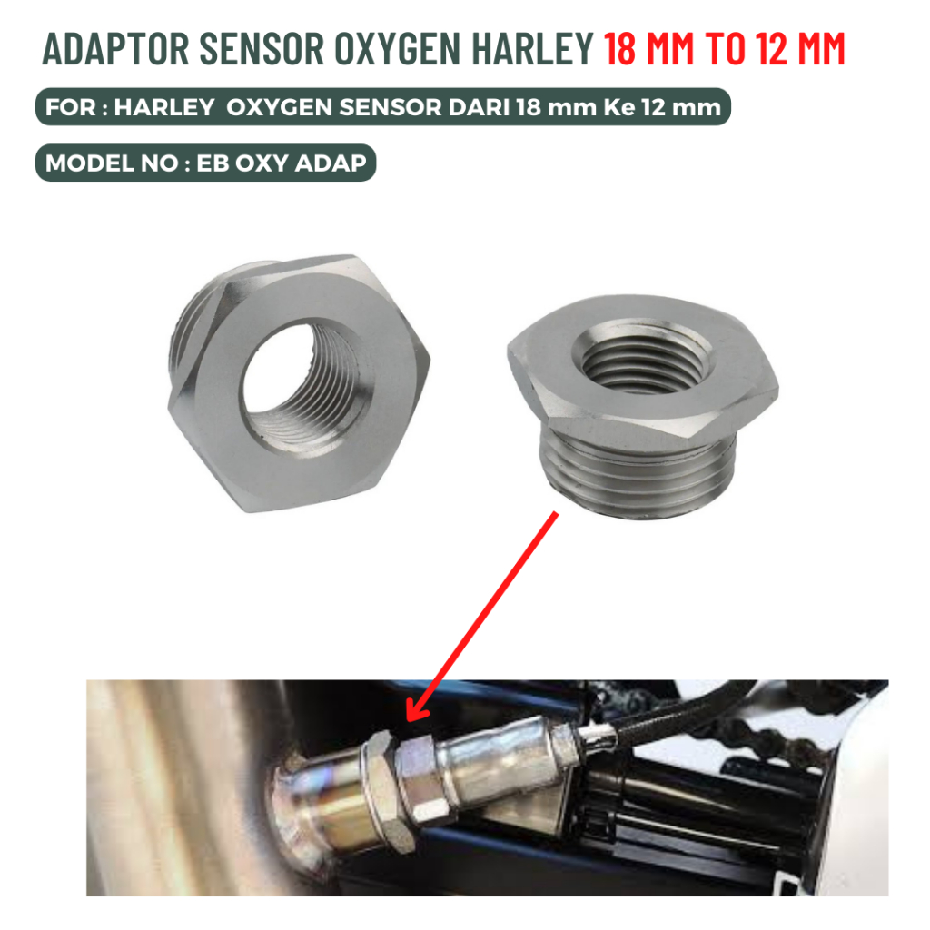 Jual ADAPTOR SENSOR OXYGEN HARLEY 18 MM TO 12 MM EB OXY ADAP | Shopee ...