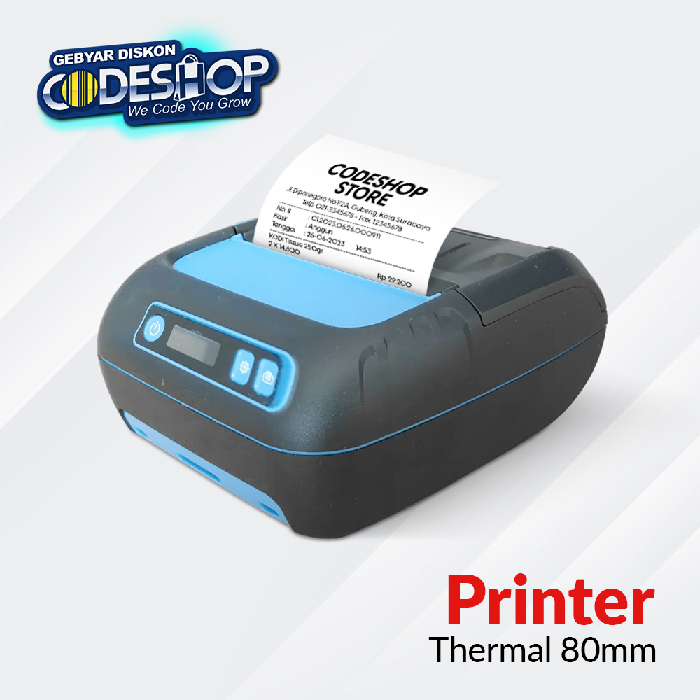Jual Codesoft HPM300el Mobile Printer Kasir Thermal 80mm Portable USB ...