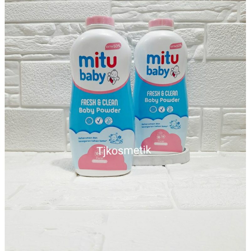 Jual Mitu Baby Fresh & Clean Powder Floral 200+100g | Shopee Indonesia