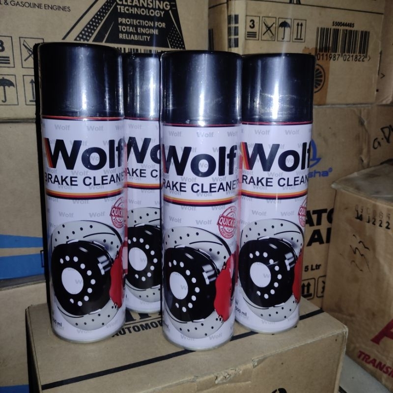 Jual BRAKE CLEANER WOLF 500 ML - PEMBERSIH KOMPONEN REM | Shopee Indonesia