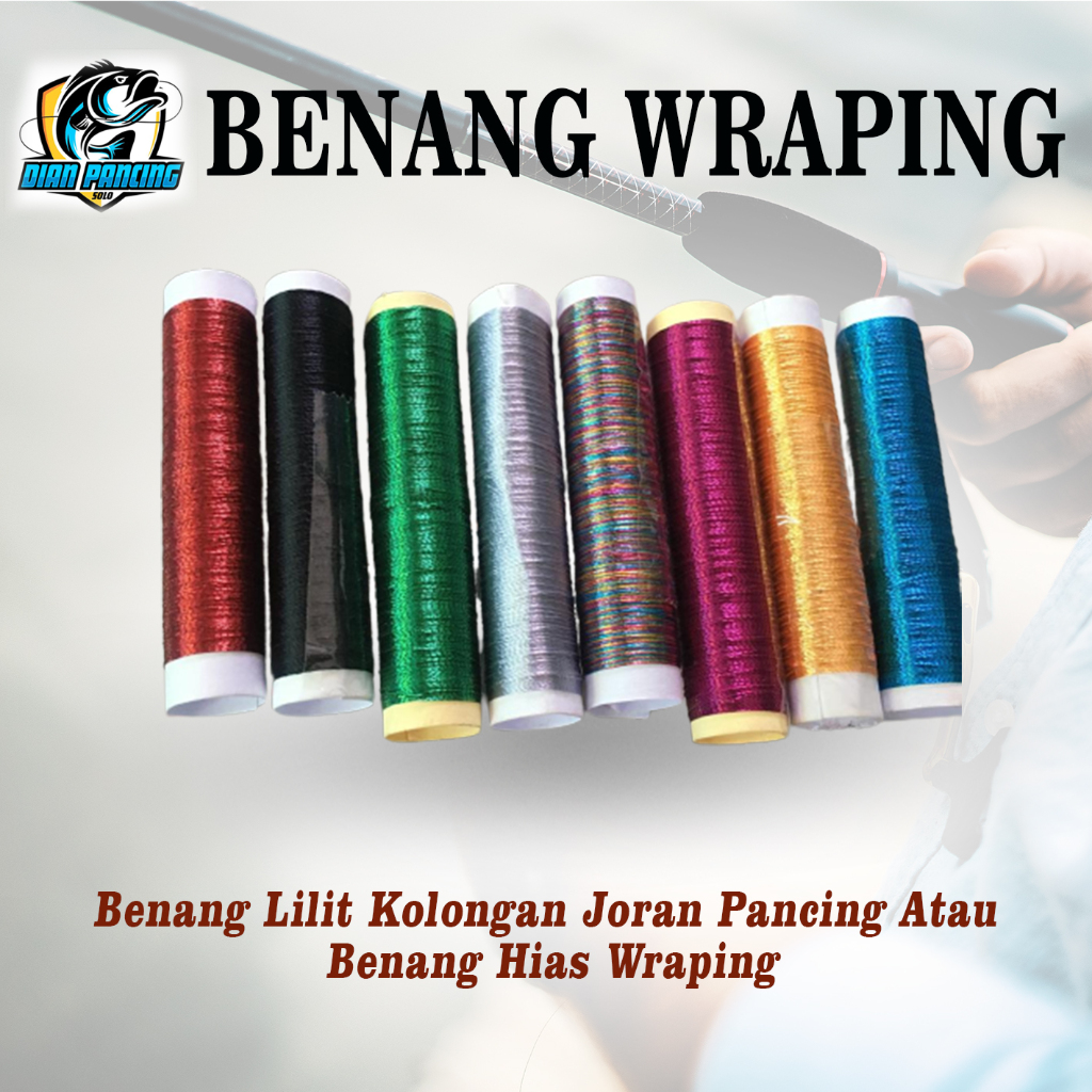 Jual Benang Wrapping / Benang Wraping Tegek Berbagai Warna Panjang 10 ...