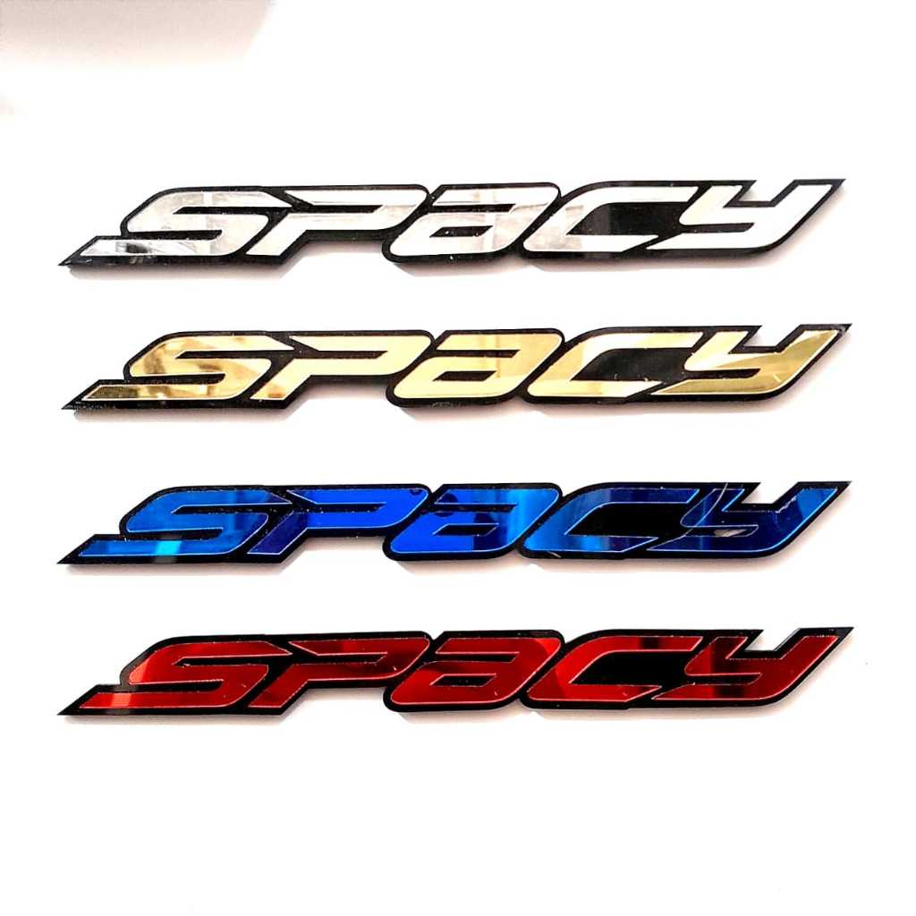 Jual Stiker Sepasang Emblem Motor honda spacy Stiker Timbul 3D Miror ...
