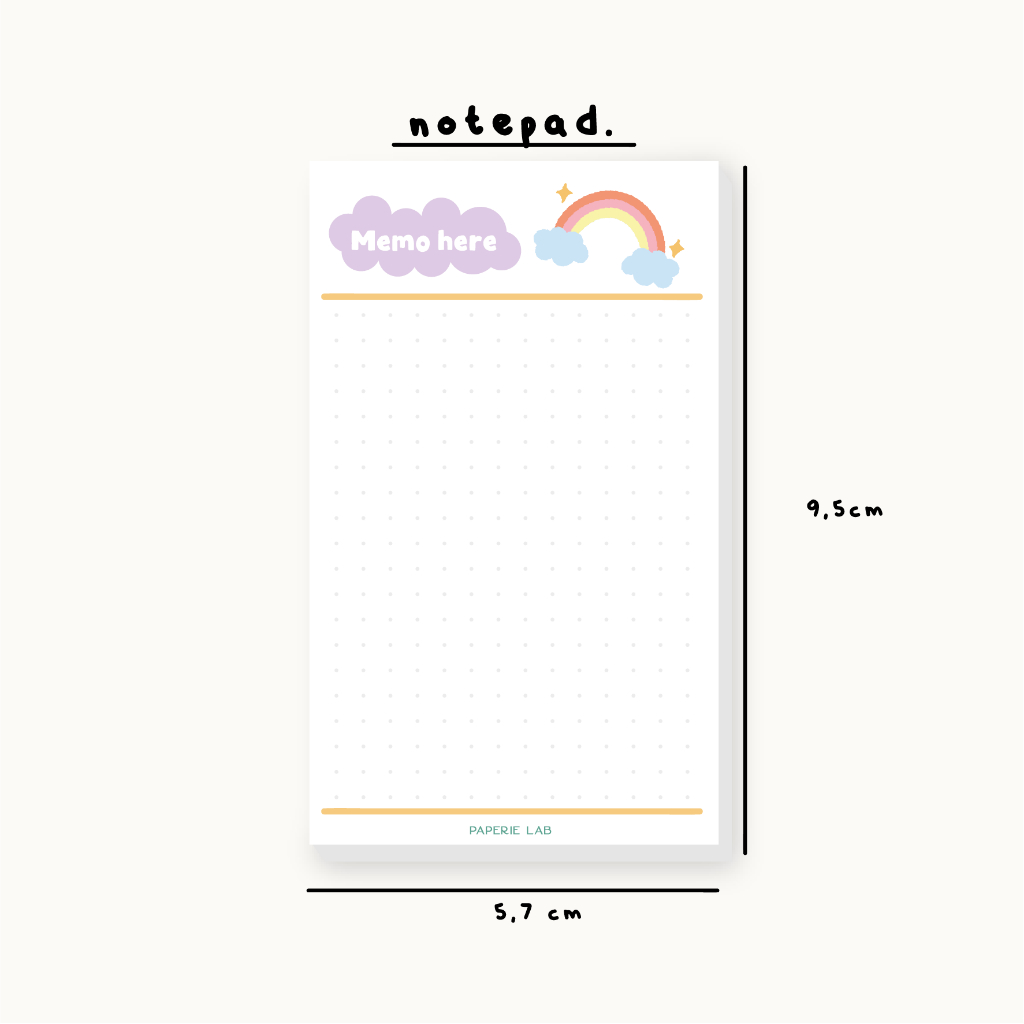Jual Paperie Lab - Cute Notepad Kertas Memo Estetik | Shopee Indonesia