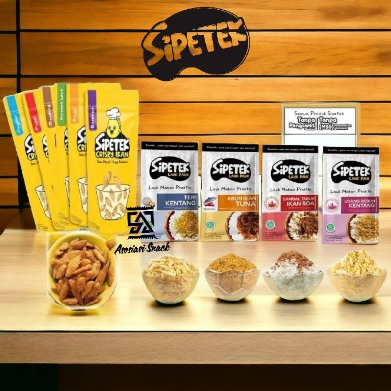 Jual SIPETEK IKAN CRISPY Lauk Pauk Cemilan Lauk pauk Sehat Ikan mungil ...