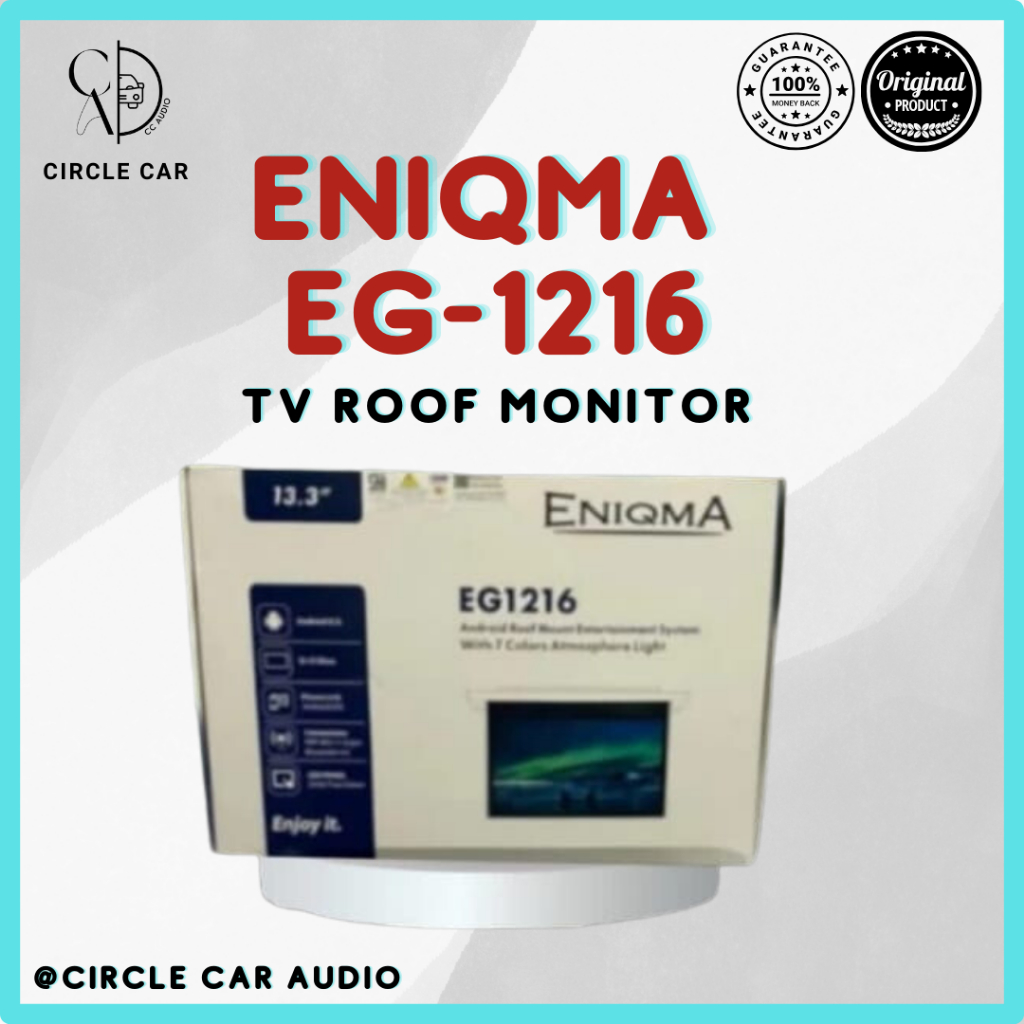 Jual TV ROOF PLAFON MONITOR ANDROID ENIGMA EG-1216 13 INCH / ENIQMA TV ...