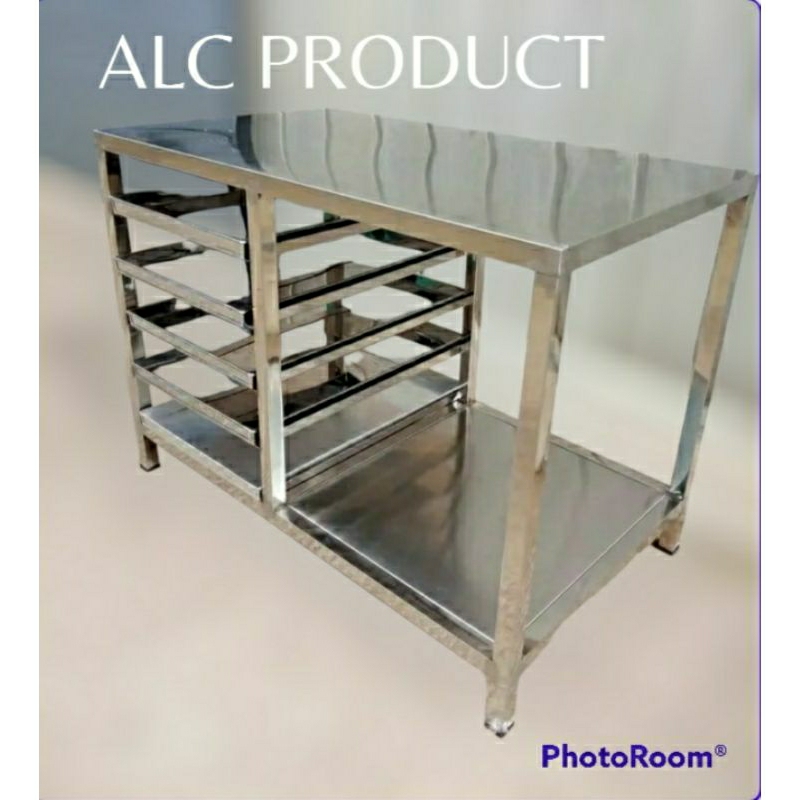 Jual meja stainless/meja dapur/meja kerja baking | Shopee Indonesia