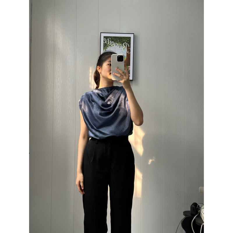 Jual MIJOO SILK BLOUSE KOREAN BLOUSE SILK SATIN BAJU MISS NOVIA MIS ...