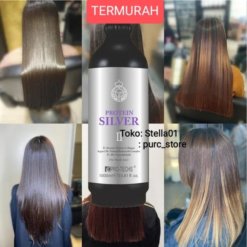 Jual Keratin silver 1000 ml keratin Protein silver Treatment rambut ORI ...
