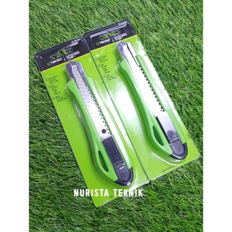 Jual TEKIRO CUTTER KNIFE 18 MM-1 (GT-CK1821) | Shopee Indonesia