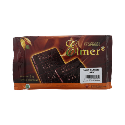Jual Elmer compound classic dark 1kg / elmer dark compound chocolate ...