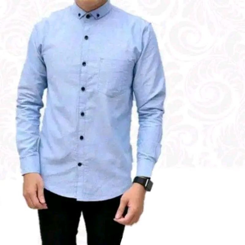 Jual kemeja panjang polos | Shopee Indonesia