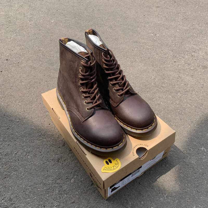 Jual Dr Martens 1460 dark Brown crazy horse original - docmart 8 eye ...
