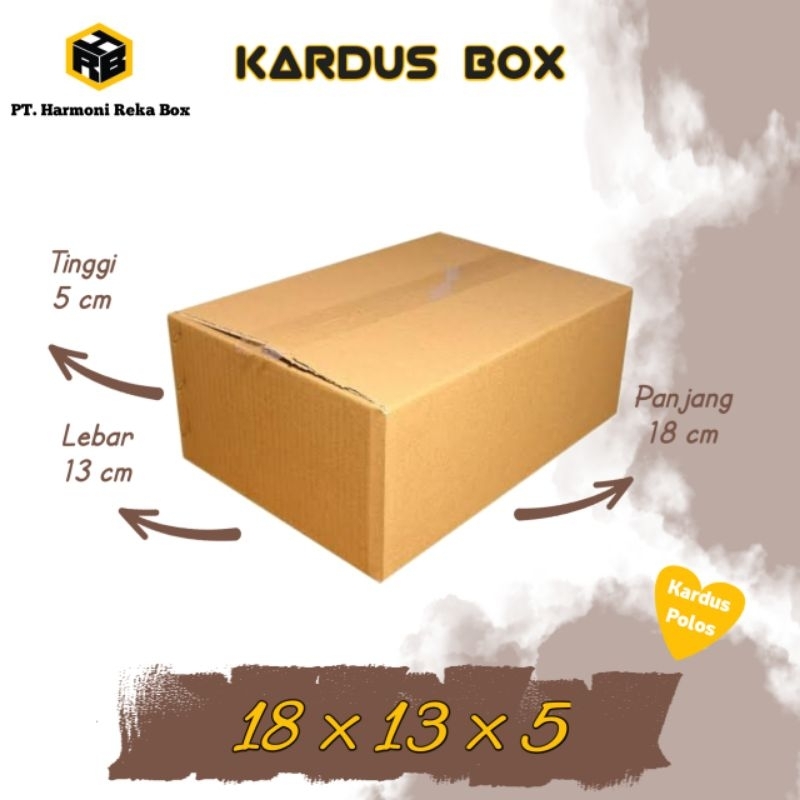 Jual Kardus/Box Packing Paket Kecil Polos Ukuran 18x13x5 cm | Shopee ...