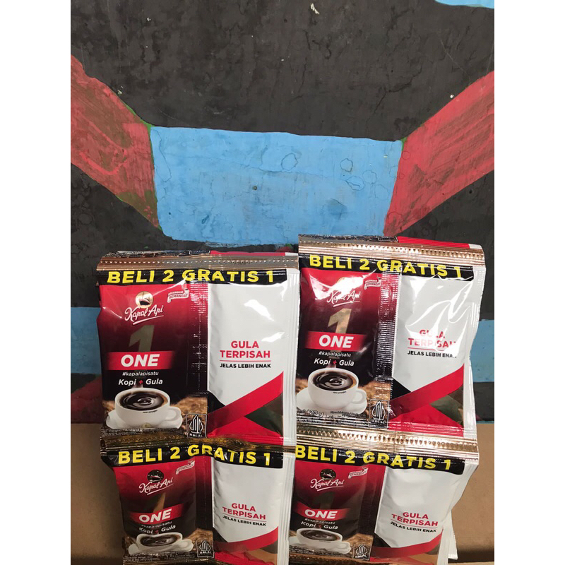 Jual KAPAL API ONE DENGAN GULA TERPISAH ISI 15 SACHET | Shopee Indonesia