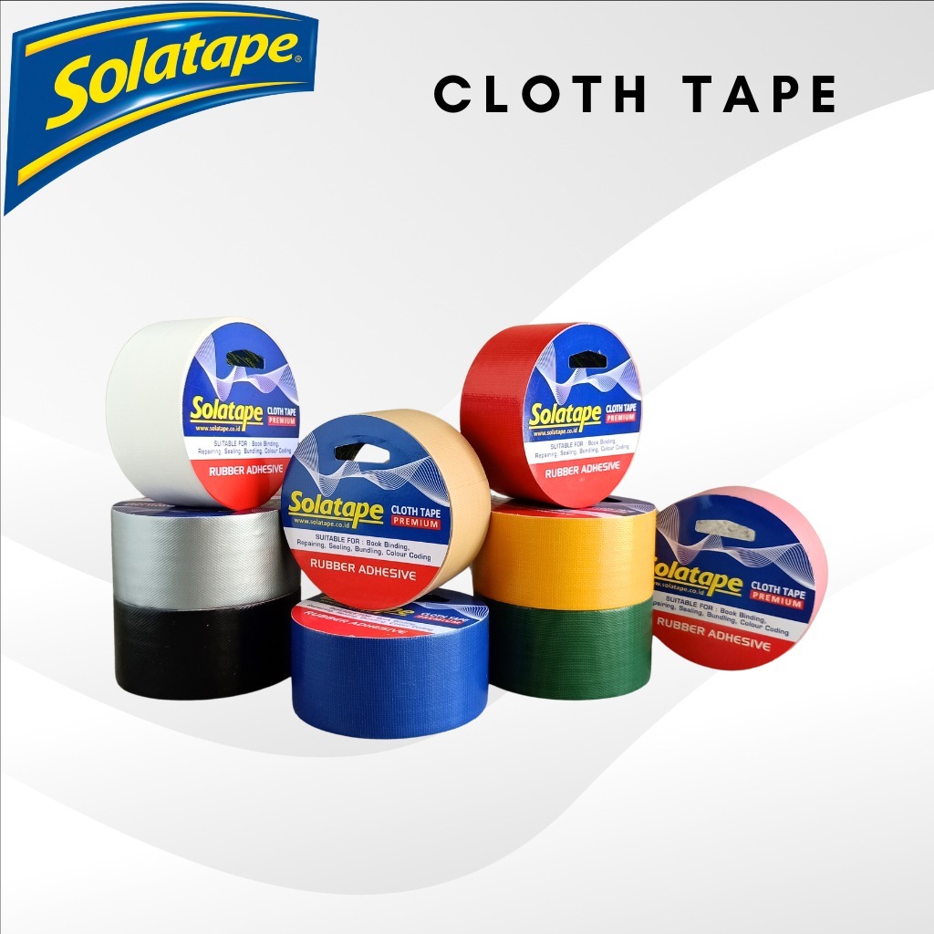 Jual Cloth Tape Warna / Lakban Kain SOLATAPE | 2inch 45mm X 8meter ...