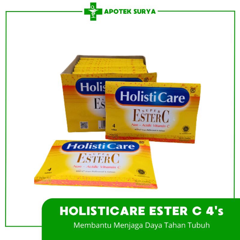 Jual Holisticare Ester C Strip 4 Tablet | Daya Tahan Tubuh EsterC ...