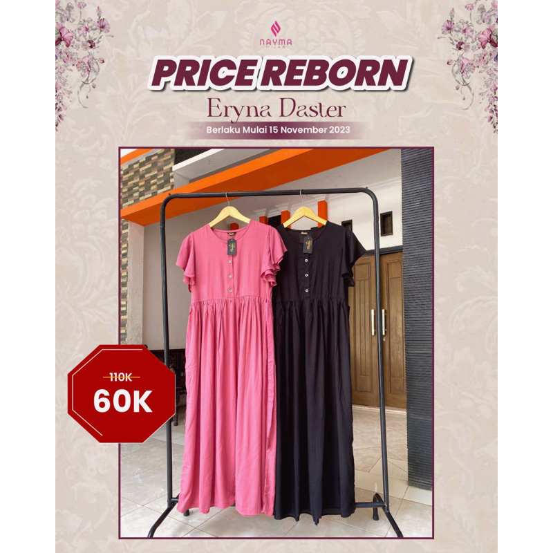 Jual Eryna daster 100% rayon vicsose premium by nudie | Shopee Indonesia