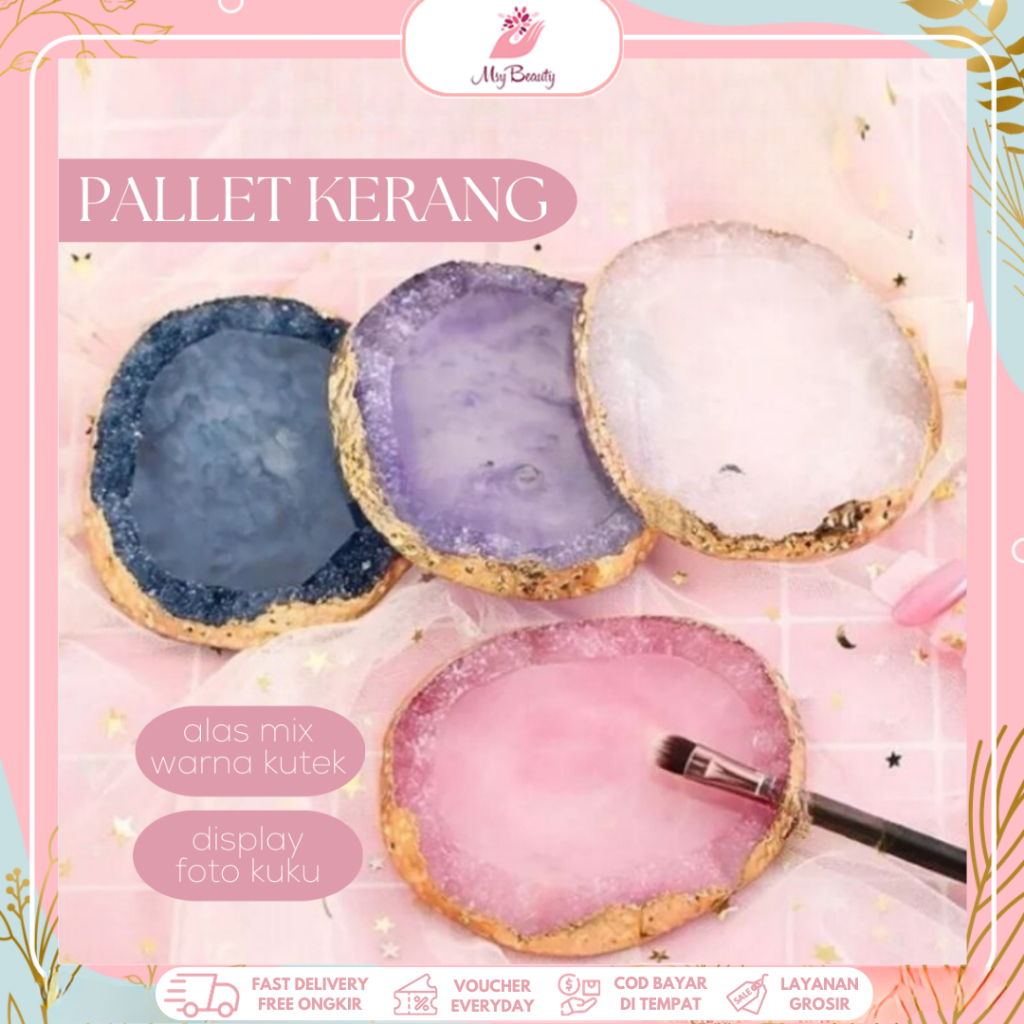 Jual MSY Palet Nail Art Shell /Nail Art Palet Kerang 2 sisi /Pallet ...